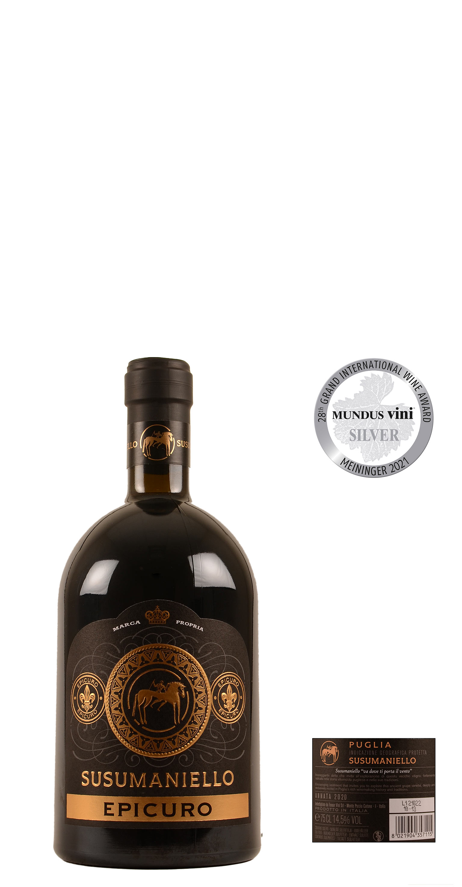 2020 - Epicuro - Susumaniello - 0,75 Ltr. - Rosso | La Folie du Vin