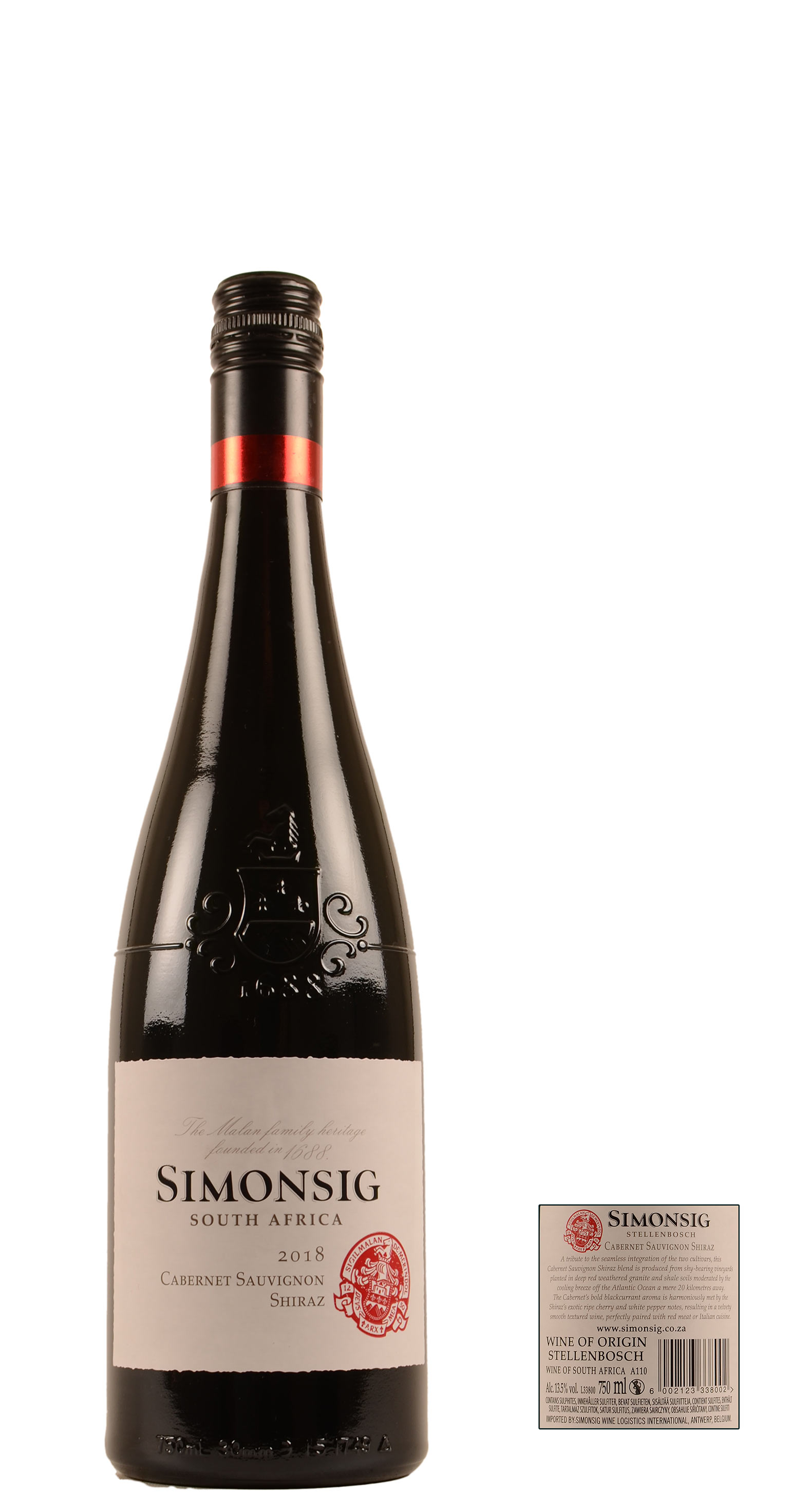 2018 - Simonsig Estate - Cabernet Sauvignon Shiraz (Screwcap ...